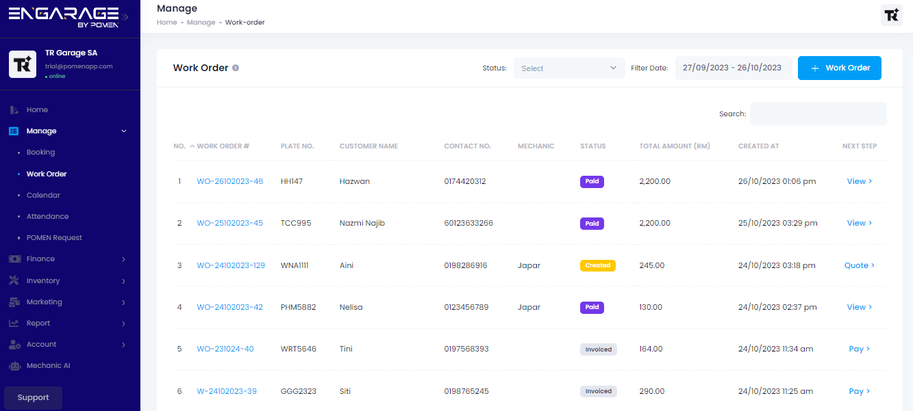 Benefits of Using Workshop Management System